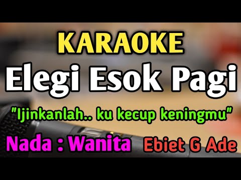 ELEGI ESOK PAGI - KARAOKE || NADA WANITA CEWEK || Pop Nostalgia || Ebiet G Ade