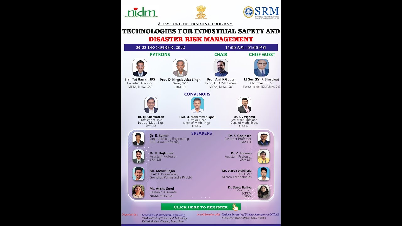 Technologies for Industrial Safety and Disaster Risk Management ...