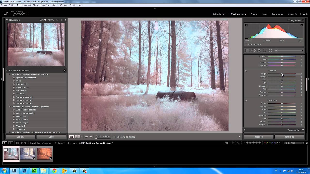 Traitement d'une image Infrarouge - YouTube