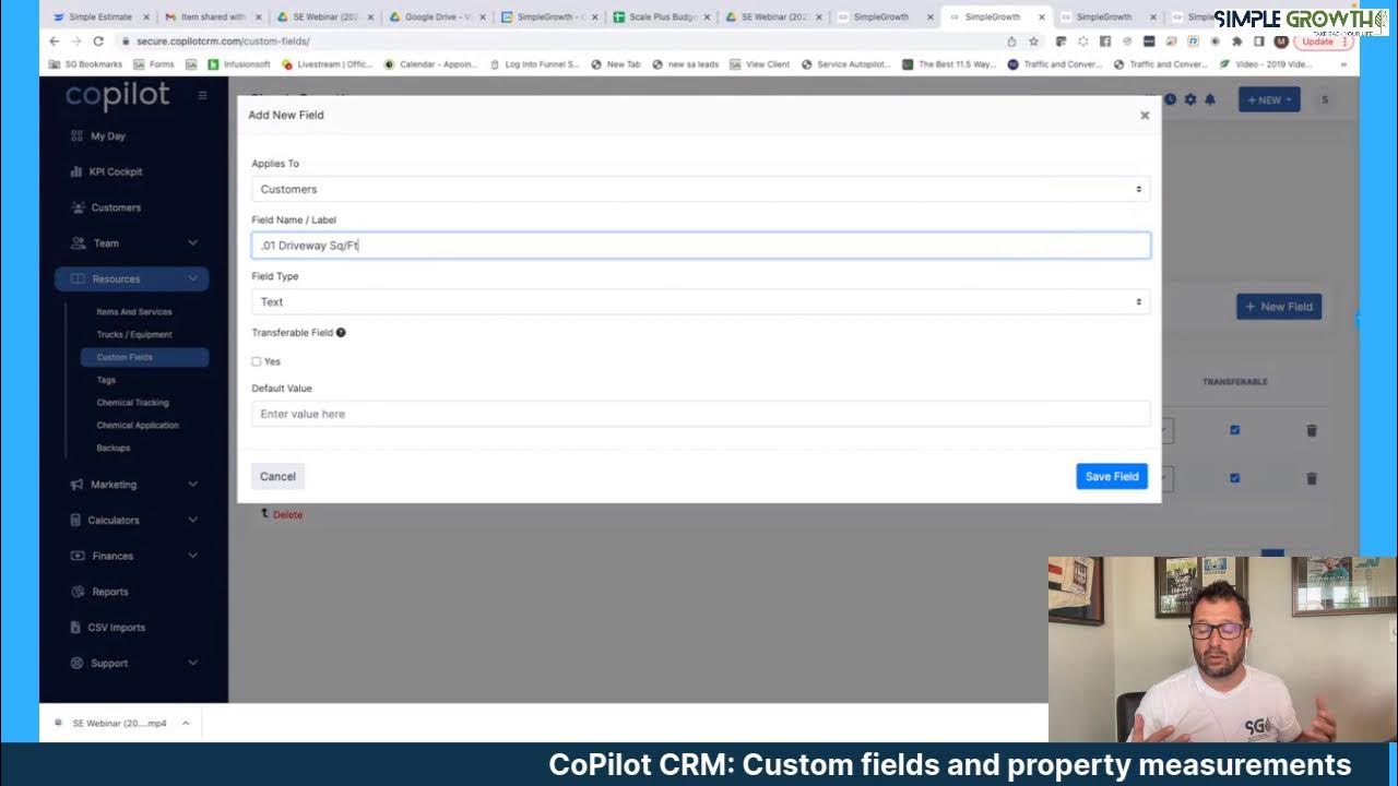 CoPilot CRM: Custom fields and property measurements - YouTube