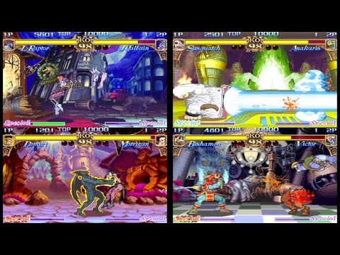 Darkstalkers The Night Warriors All ES and EX Moves - YouTube
