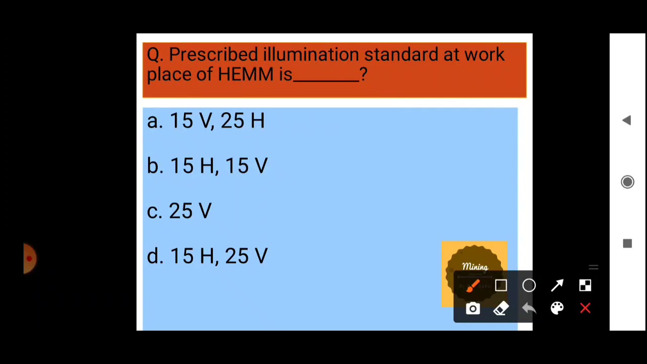 MCQ Set-A for Mine Foreman, Mining Mate and Blaster Examination ...
