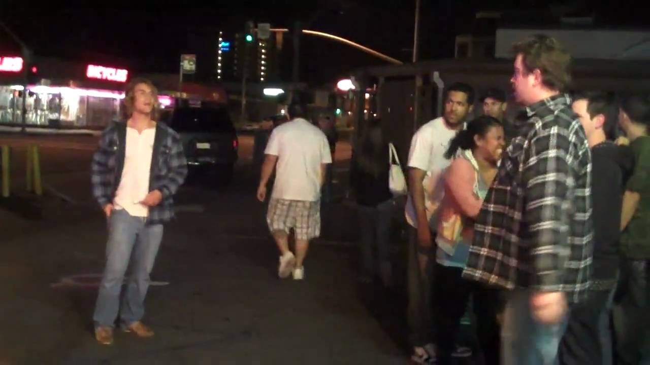Ramiro's Pacific Beach Lame Fight Posturing - YouTube