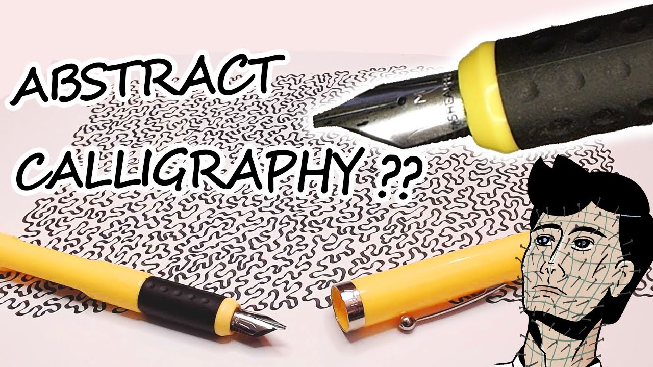 Can you doodle with a CALLIGRAPHY PEN ? - YouTube
