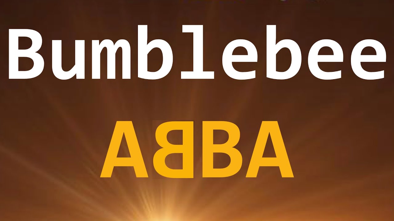 Bumblebee (ABBA) – English/German Karaoke Video With Piano ...