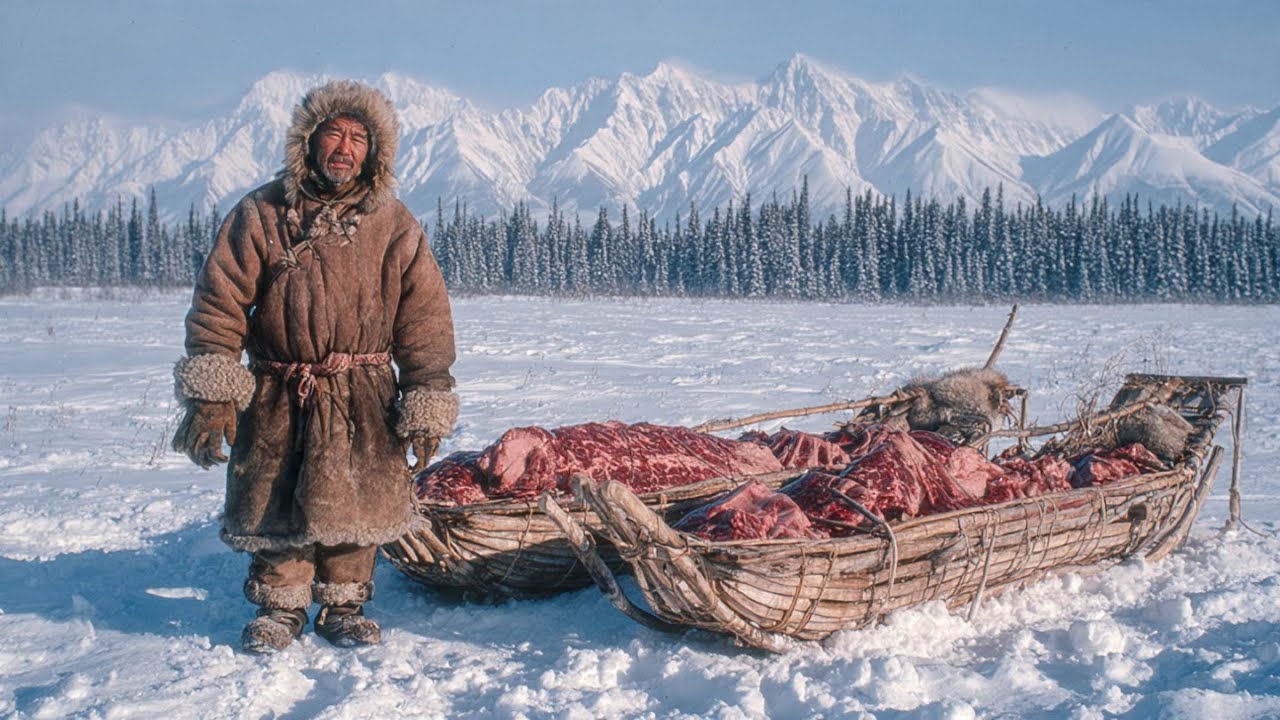 5000kg Snow Sheep Hunt in −71°C Yakutia | Feeding an Entire Frozen ...