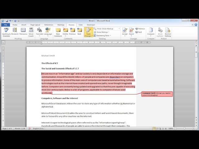 Microsoft Word 2010 Review
