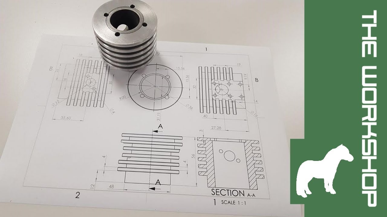Homemade 2 stroke engine step by step - Part 14 - Exhaust port - YouTube
