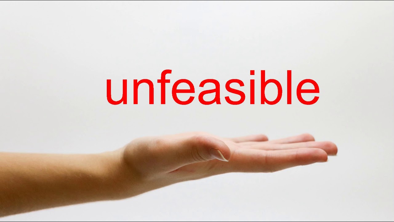 How to Pronounce unfeasible - American English - YouTube