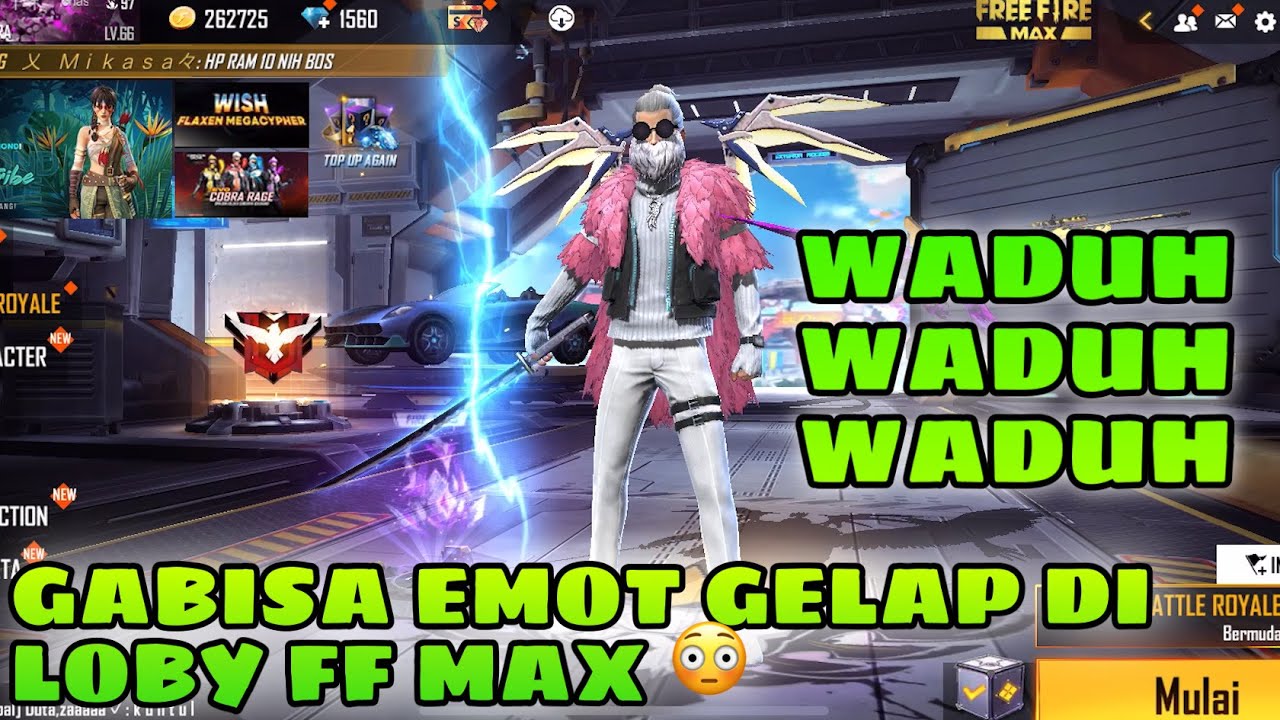 REVIEW LOBY FF MAX! WADUH EMOT 2JT GABISA GELAP - YouTube