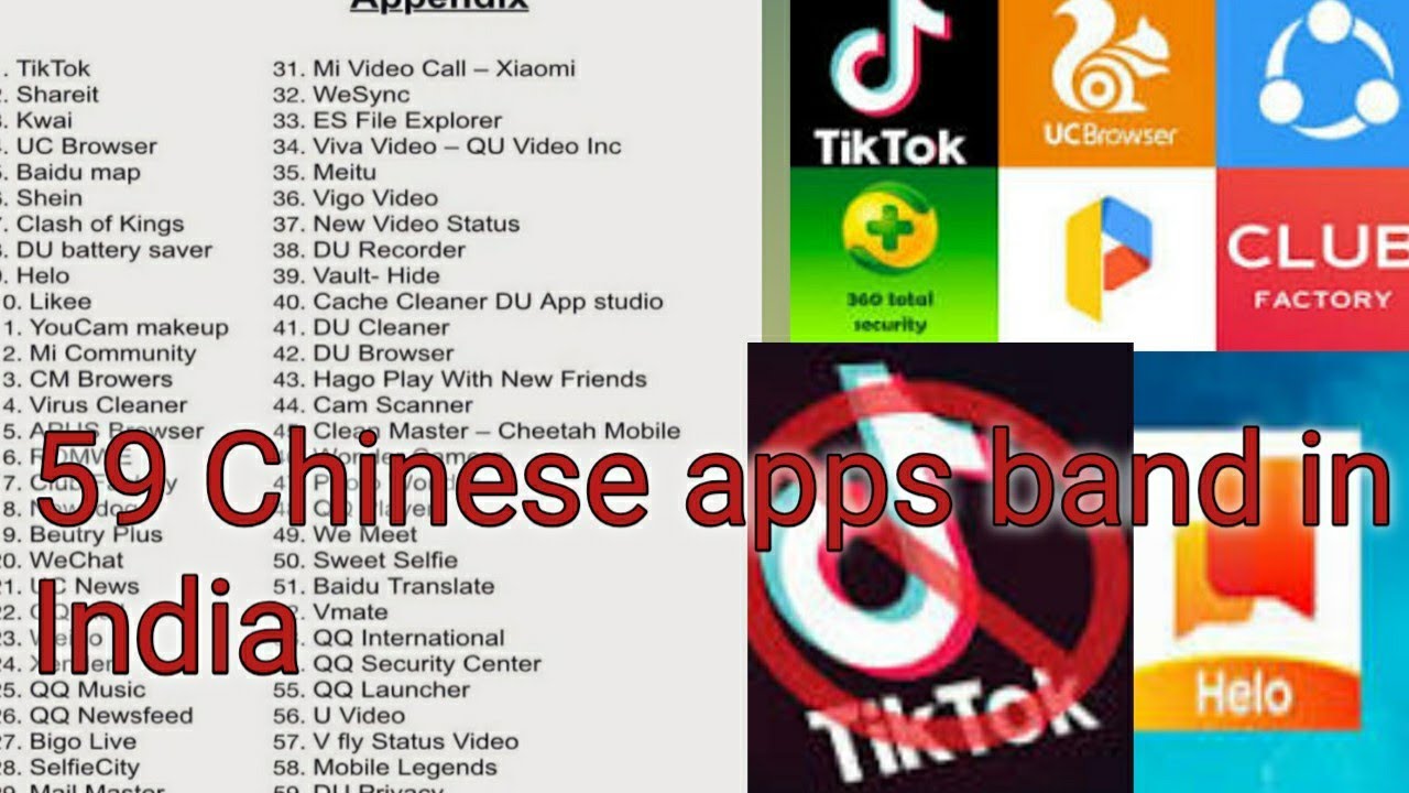 China apps band in India || Breaking news today|| Chinese 59 apps band ...
