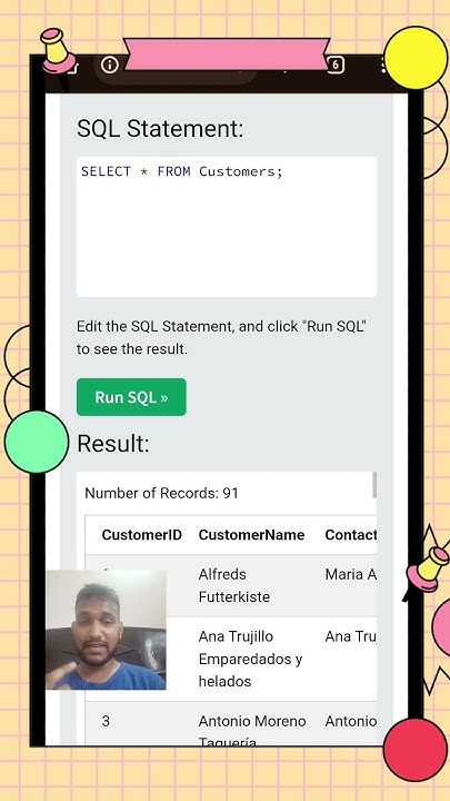 Select Sql Statement Databasemanagement Sql Dbms Dbmstutorials Coading Youtube