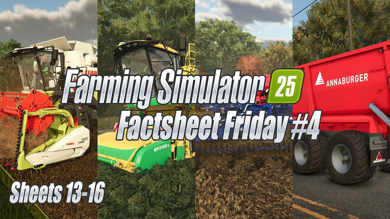 Claas Combine, Oxbo Bean Harvester And More! | FS25 Fact Sheet Friday 4 ...