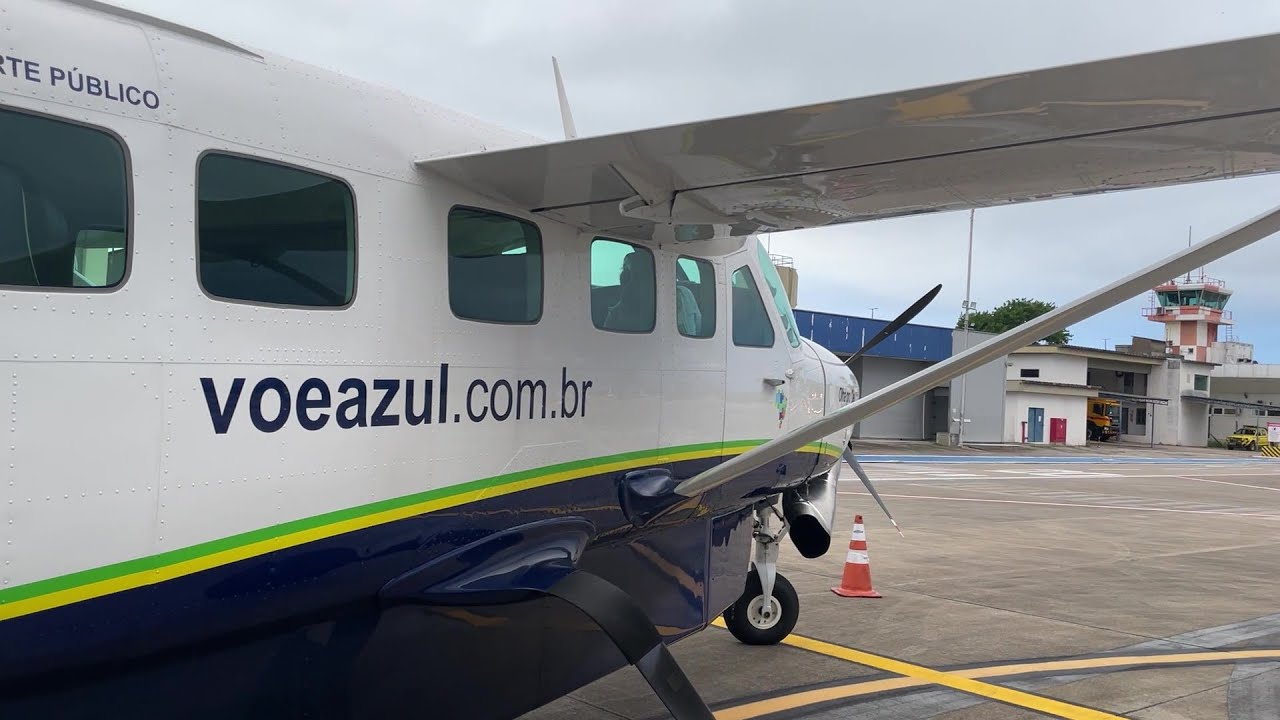 Decolagem com chuva em Macaé (MEA/SBME) |Cessna C208 Grand Caravan Ex ...