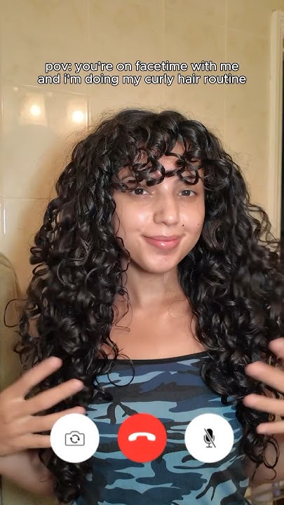 pov: you’re on facetime with me and i’m doing my curly hair routine 🫧 - YouTube