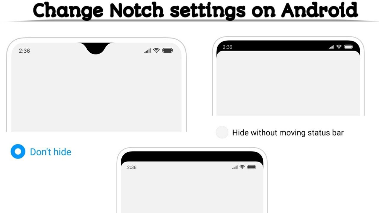 How to change Notch settings on Android device | Techno Logic | 2021 ...