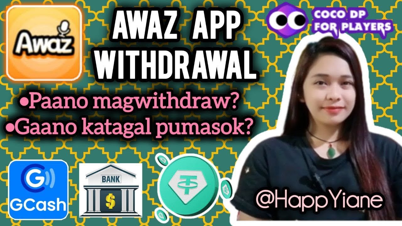 AWAZ APP WITHDRAWAL • PAANO MAGWITHDRAW SA AWAZ • COCODP COINS - YouTube