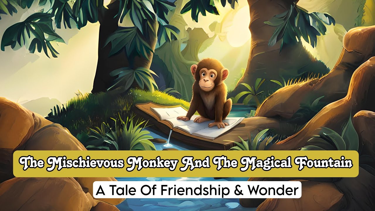 The Mischievous Monkey and the Magical Fountain | #story | #kids |# ...