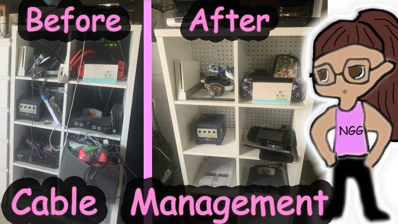 Setting up my Gaming Room: Cable Management for my Gaming Systems - YouTube