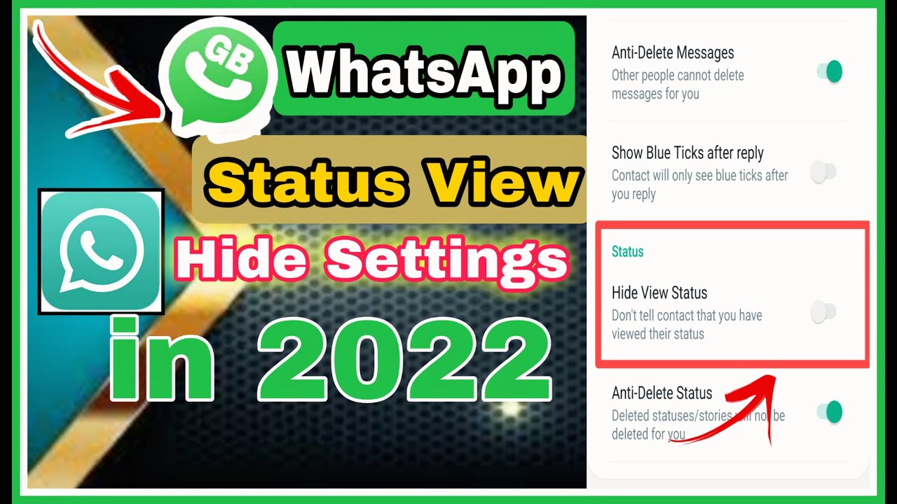 Gb whatsapp Status View Hide|Gb whatsapp status view Settings ...