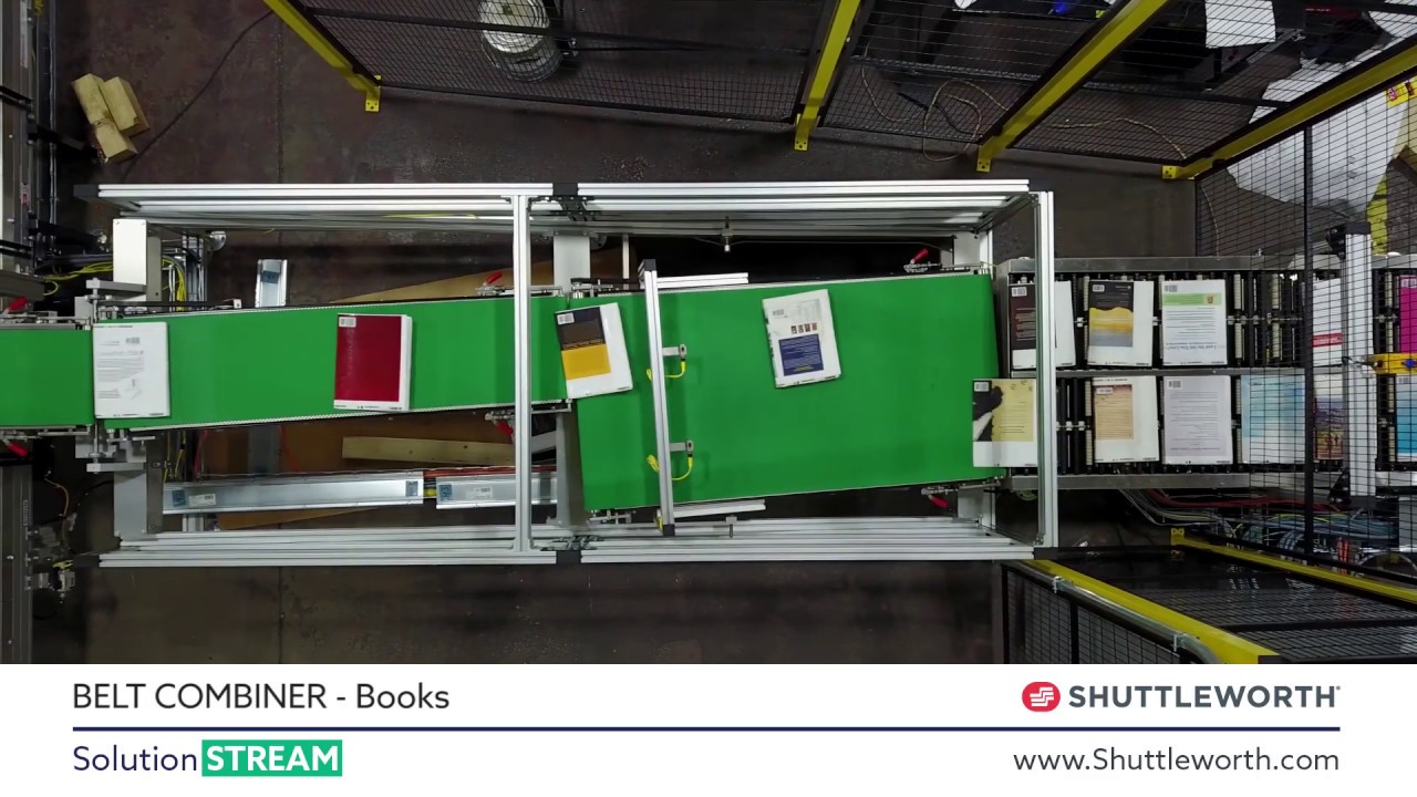 Belt Combiner Distributing Books - Solution Stream - YouTube
