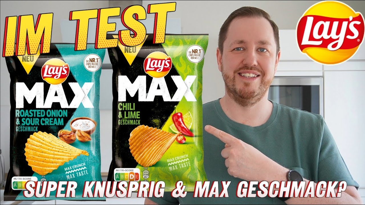 Lay's MAX: Roasted Onion & Sour Cream und Chilli & Lime im Test - YouTube