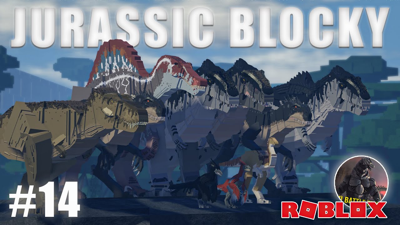 Jurassic Blocky! Dinosaurs Live - Day Fourteen [ Grinding ] - YouTube