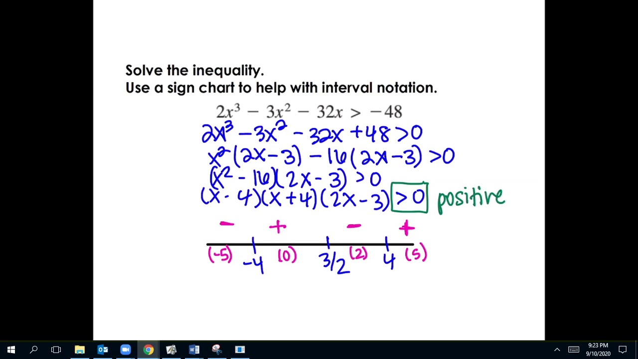 U2.D11 Solving Rational & Polynomial Inequalities - YouTube