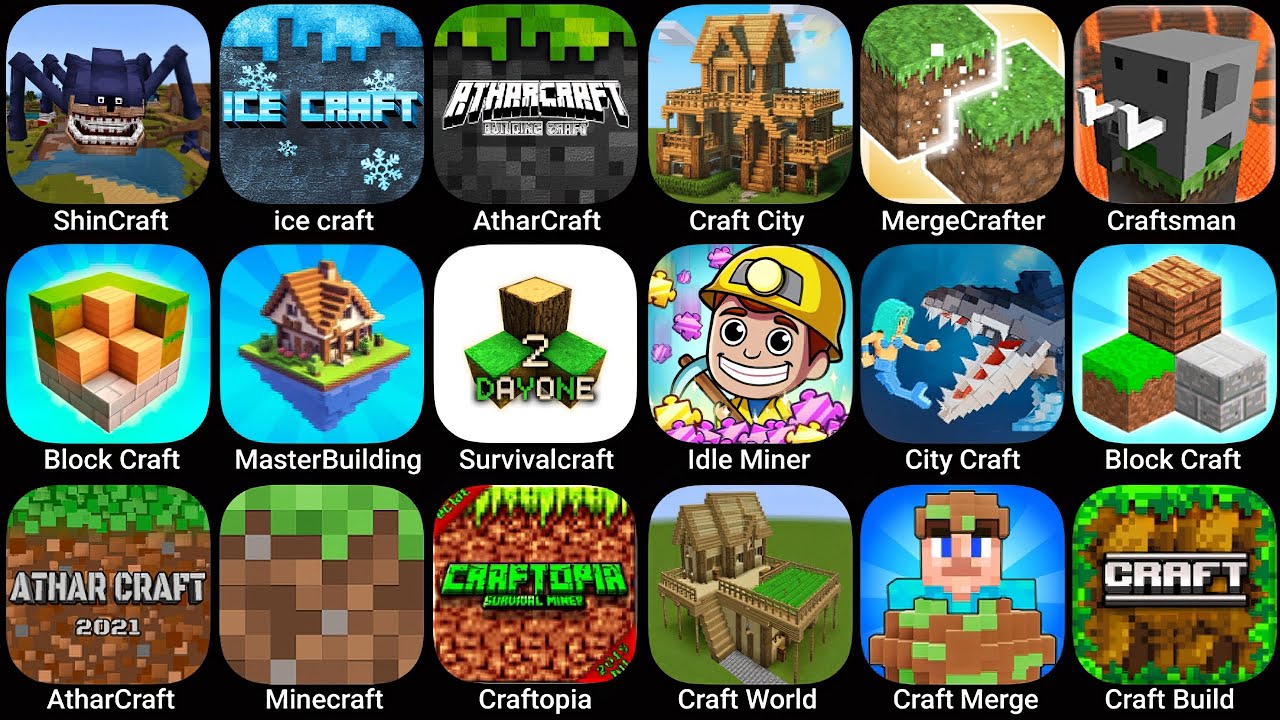 ShinCraft,Ice Craft,Idle Miner,Minecraft,AtharCraft,Craftopia,Craftsman ...