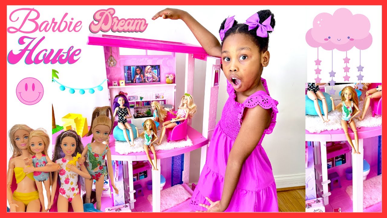 Barbie Dreamhouse Sleepover Night Routine - YouTube