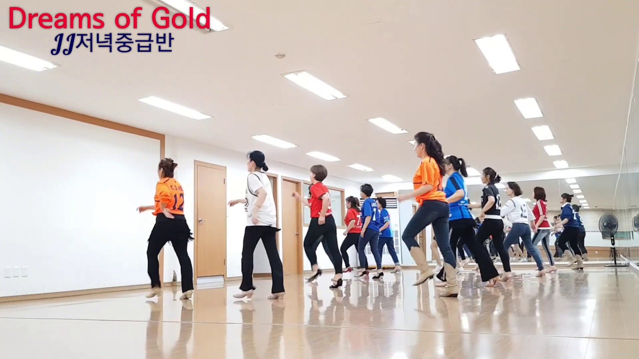 Dream Of Gold Line Dance - YouTube