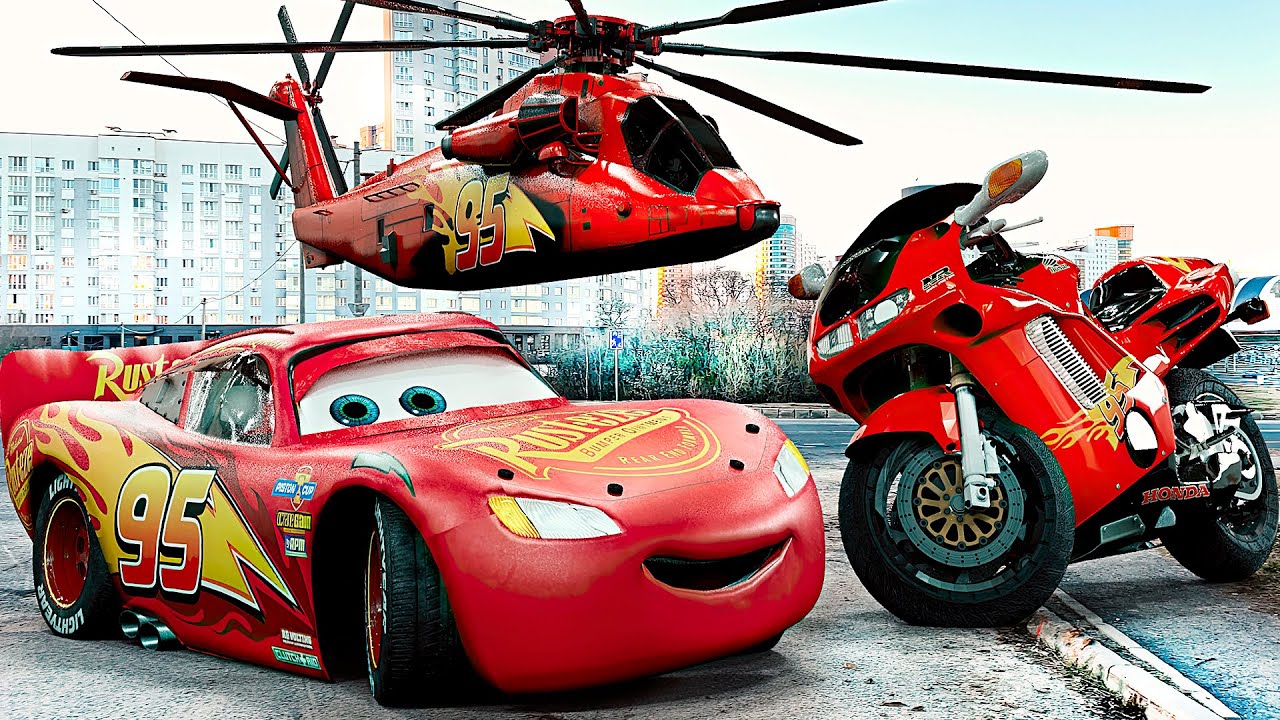 Lightning McQueen TRANSFORMER in Real Life - YouTube