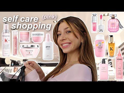 let's go self care shopping for ONLY pink products