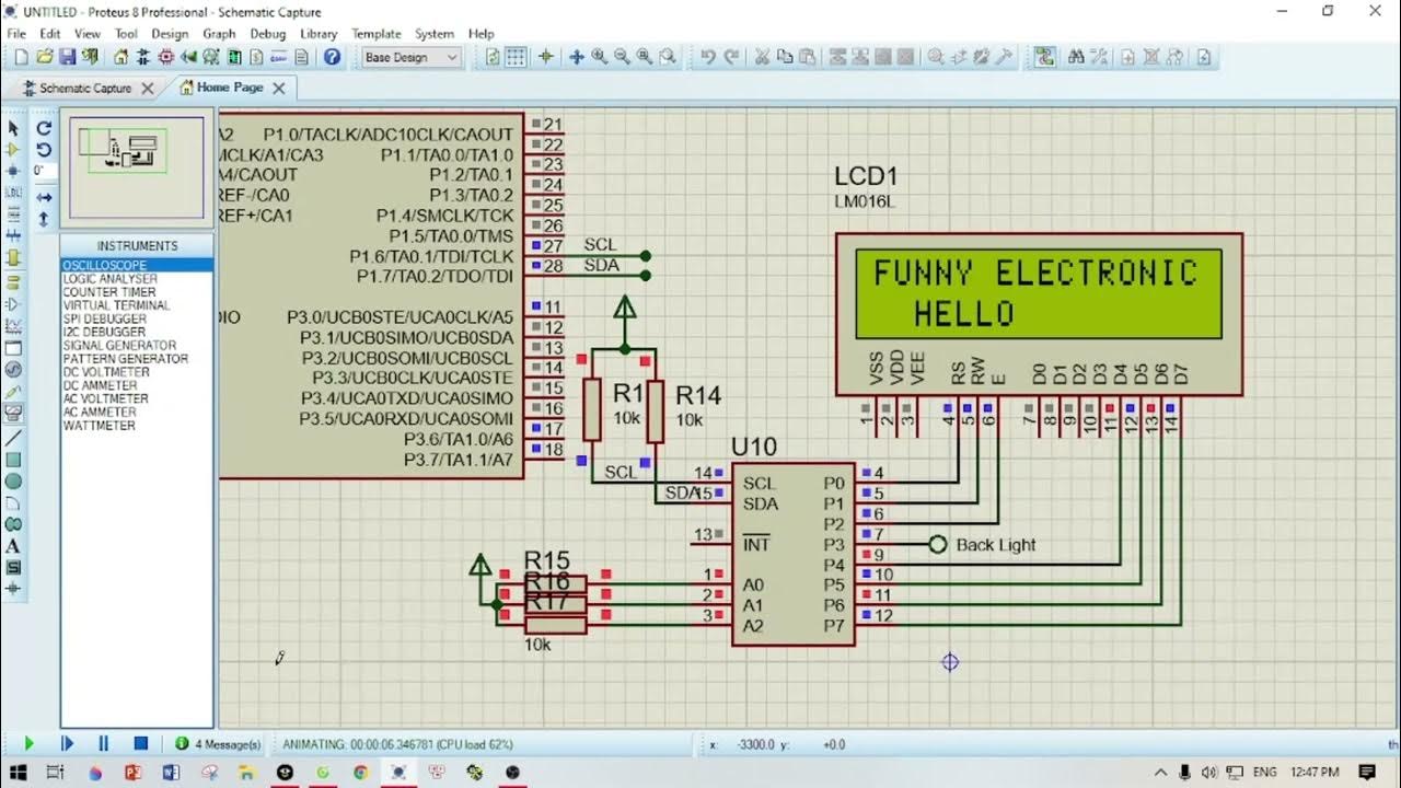 (MSP430) Mô Phỏng MSP430 I2C+LCD - YouTube