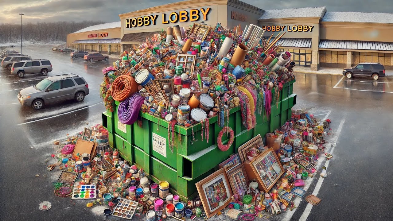 Dumpster Diving Hobby Lobby BIGGEST HAUL ON YOUTUBE - YouTube