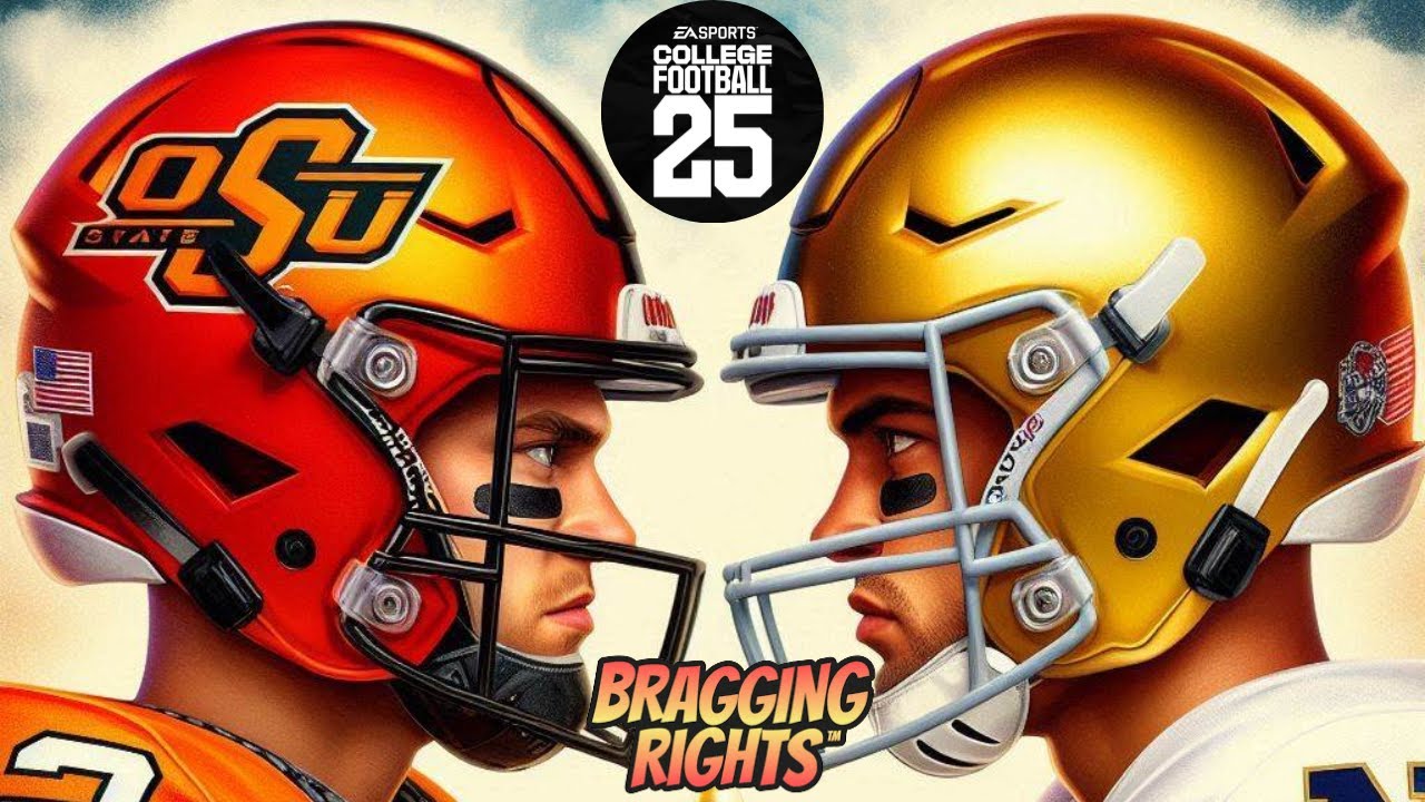 College Football 25 | Oklahoma State vs #13 Notre Dame | Bragging ...