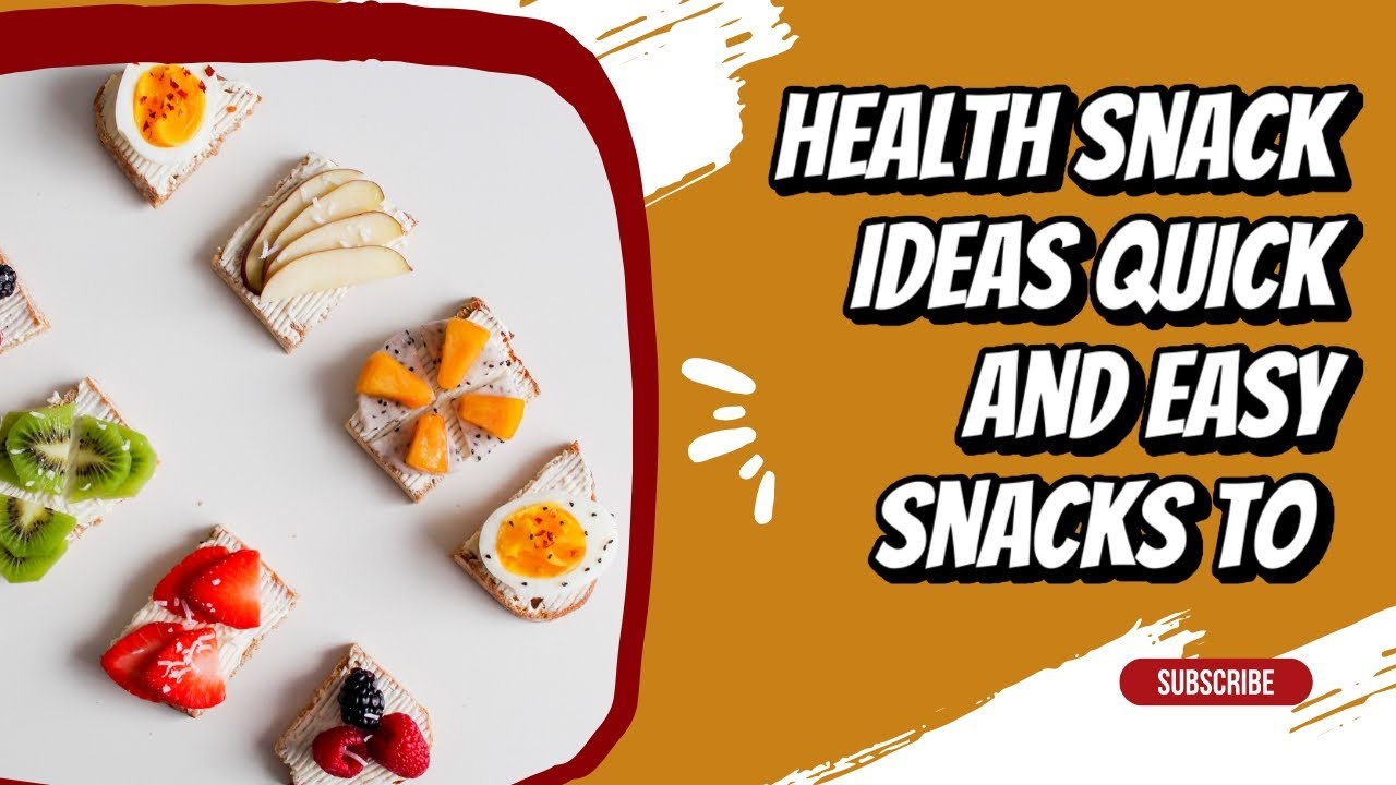 Healthy Snack Ideas|Quick And Easy Snacks To Help Keep You Fueled And ...