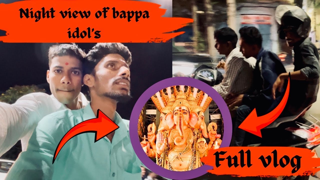 Night view of bappa idols | Hyderabad 2k25 cha raja | most unique ...