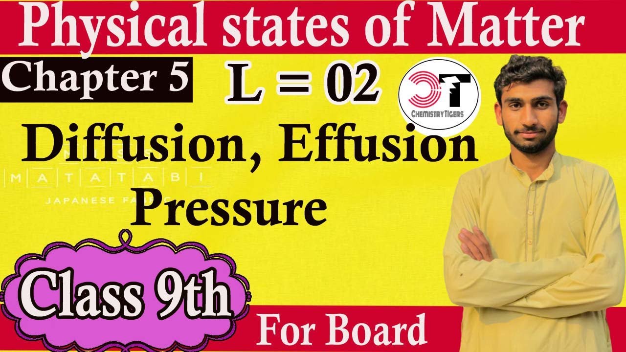 Diffusion and effusion , pressure | Class 9 Chemistry | Chapter 5 - YouTube
