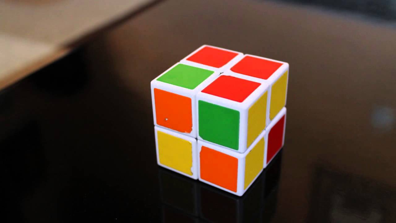 Rubik's 2x2 stop motion solve (V-cube 2) - YouTube