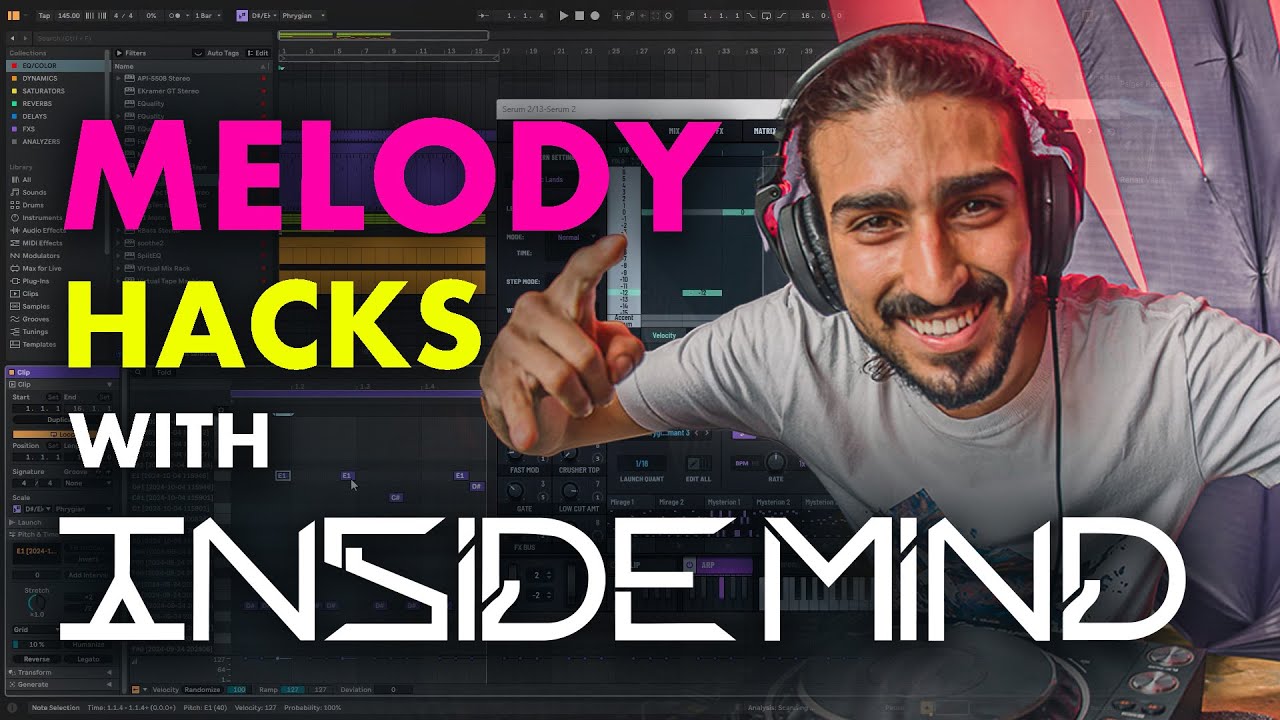 Inside Mind Melody Hacks - Psytrance Tutorial Serum 2 & Ableton - YouTube