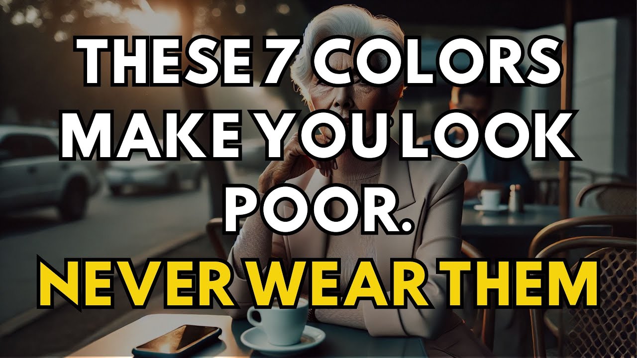 These 7 Colors That Make You Look Poor! Never Wear Them - YouTube