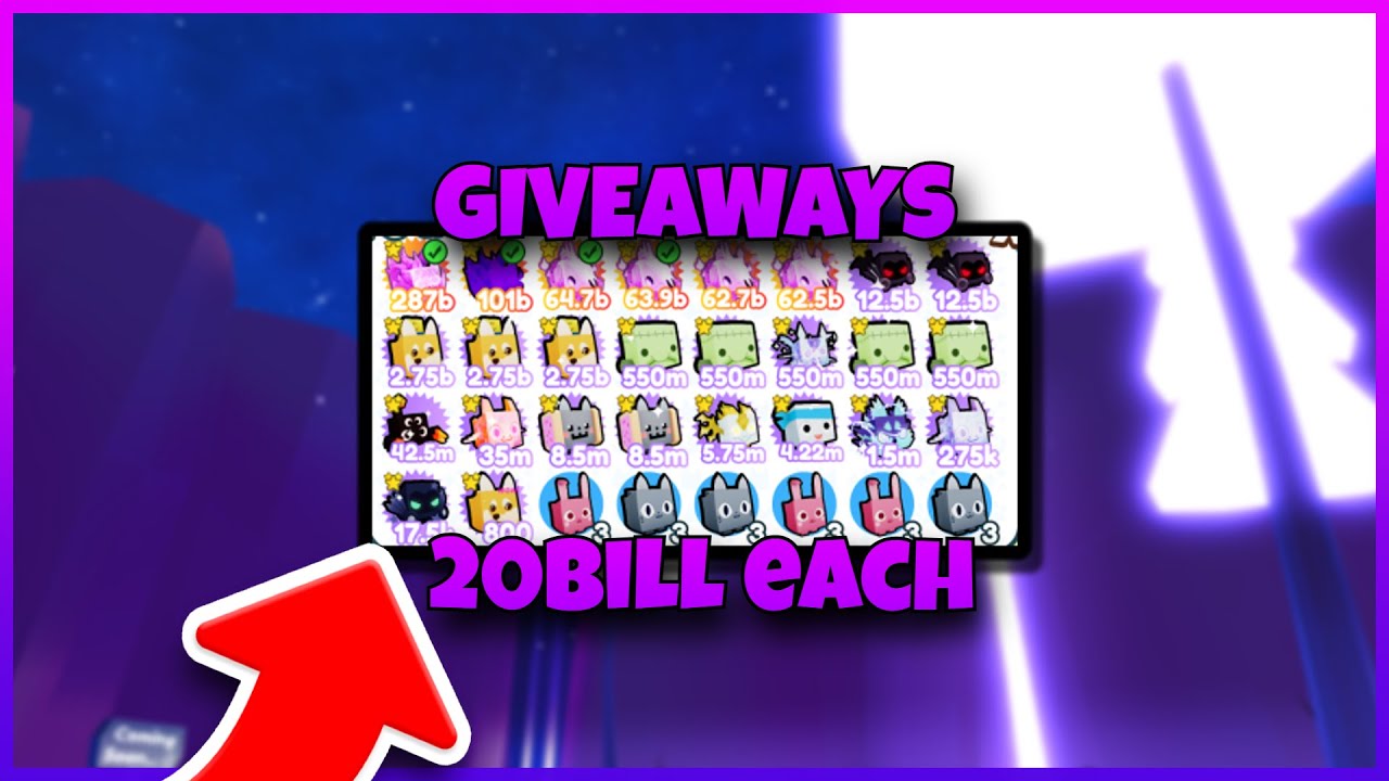 🎉 PET SIMULATOR X LIVE GIVEAWAY - ALIENS - GIVING AWAY BILLIONS OF PETS ...