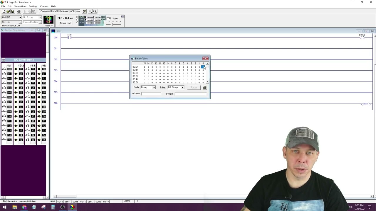 LogixPro bit table explanation and usage. RSLogix 500 training B3 ...