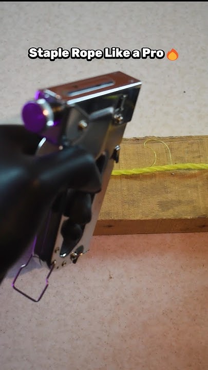 Staple Rope in Place with This Genius Hack! 🪢🔥 - YouTube