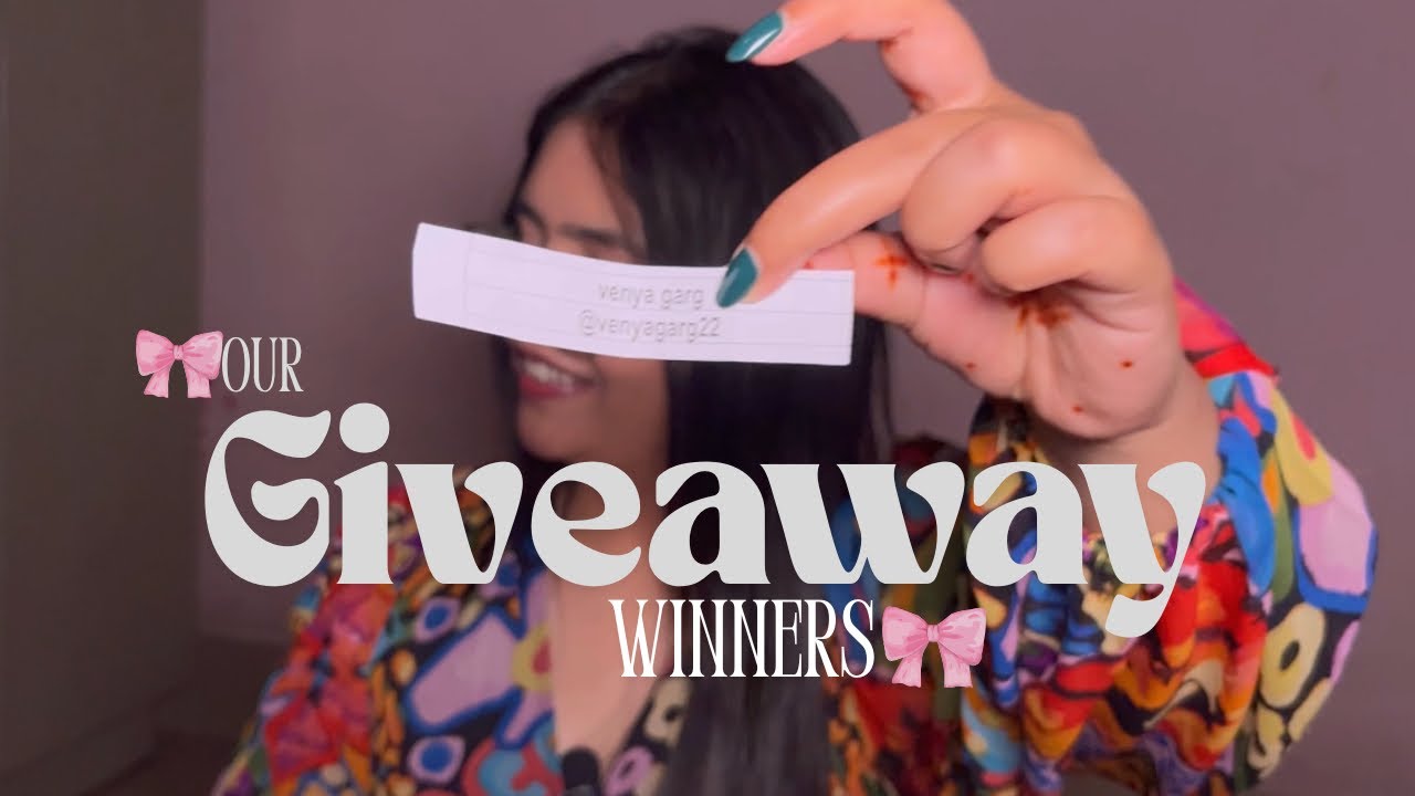 Our First GIVEAWAY Winner 🏆 Announcement | Top 10 Winners🥇Of our Tiny Giveaway 🎀💅 - YouTube