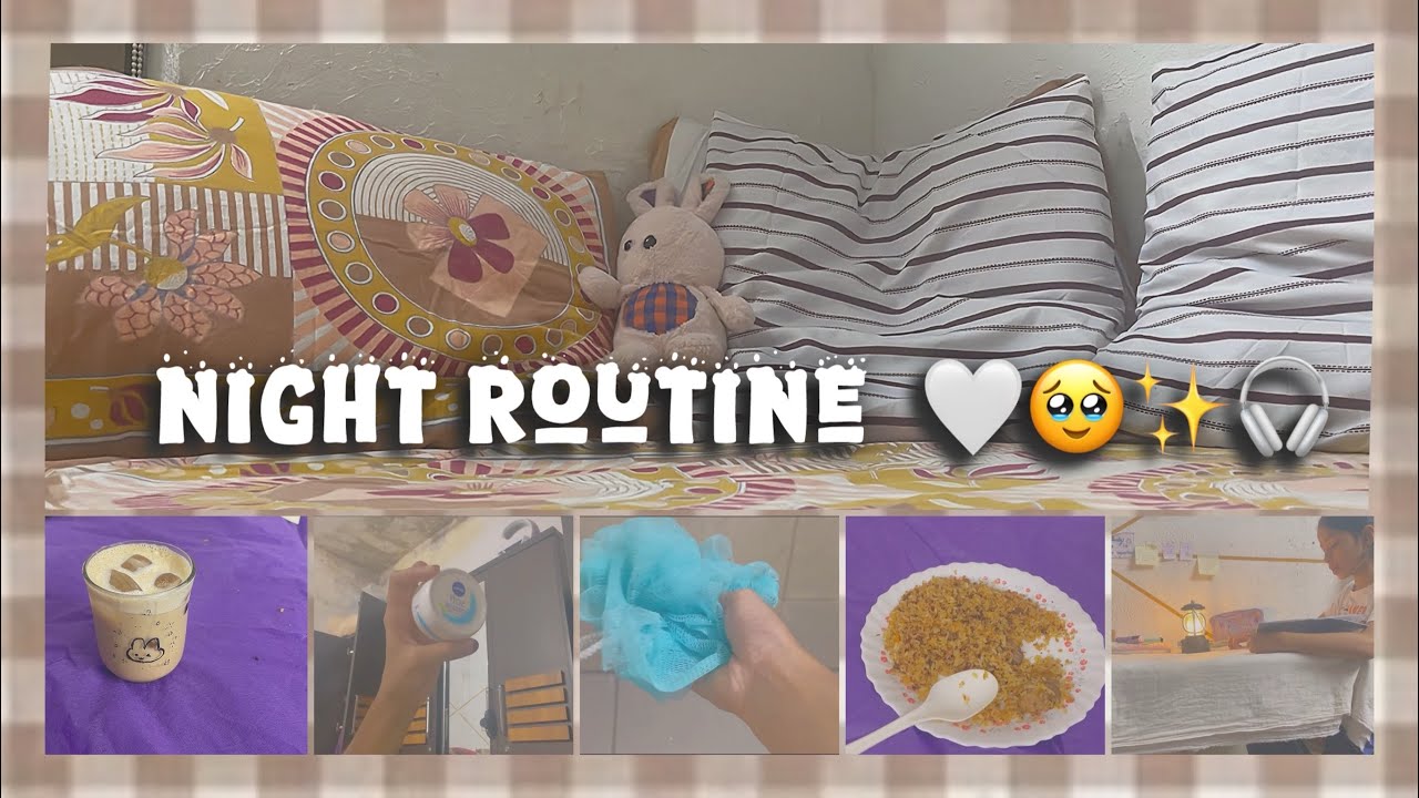 Aesthetic night routine ☁️🤍🥹🐣 ~ hayahh spire ~ aesthetic vlog ~ - YouTube