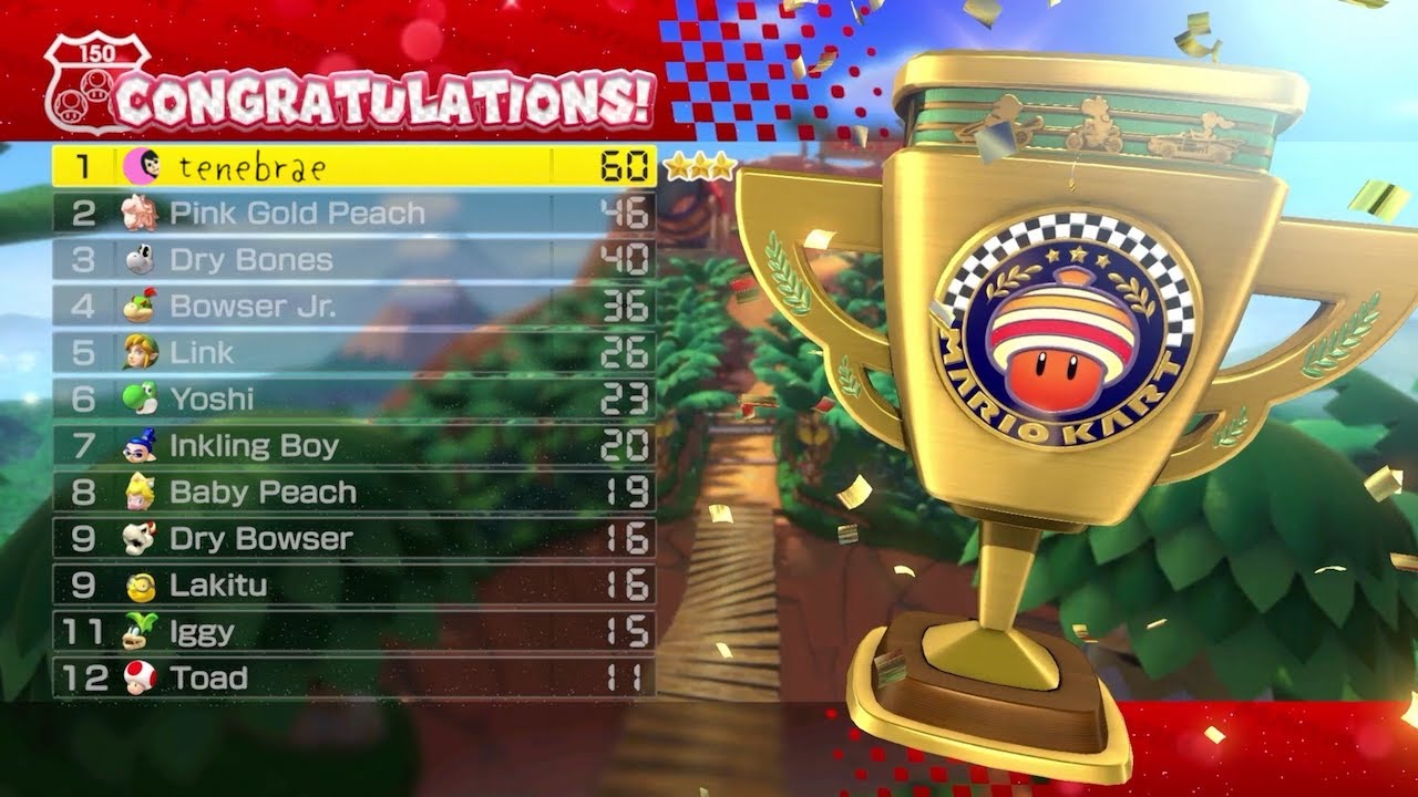 【MK8DX】Acorn Cup 150cc GP [DLC Wave 6] First try - YouTube