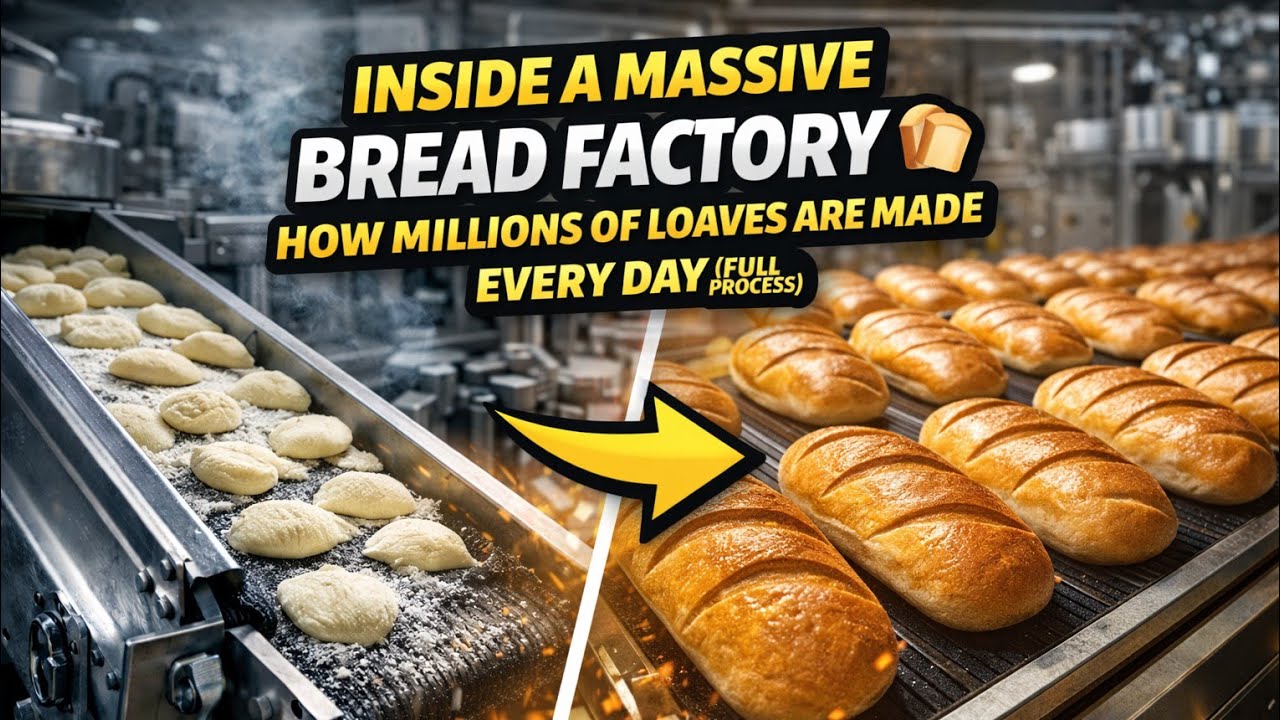 Inside a Massive Bread Factory 🍞 How Millions of Loaves Are Made Every ...