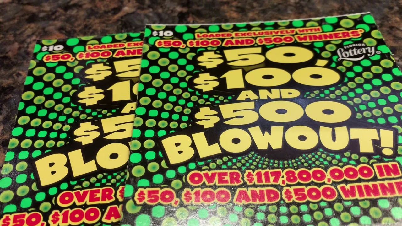 Big Win💥💥💥jackpot 500 Winner Blowout Florida Scratch Off Tickets